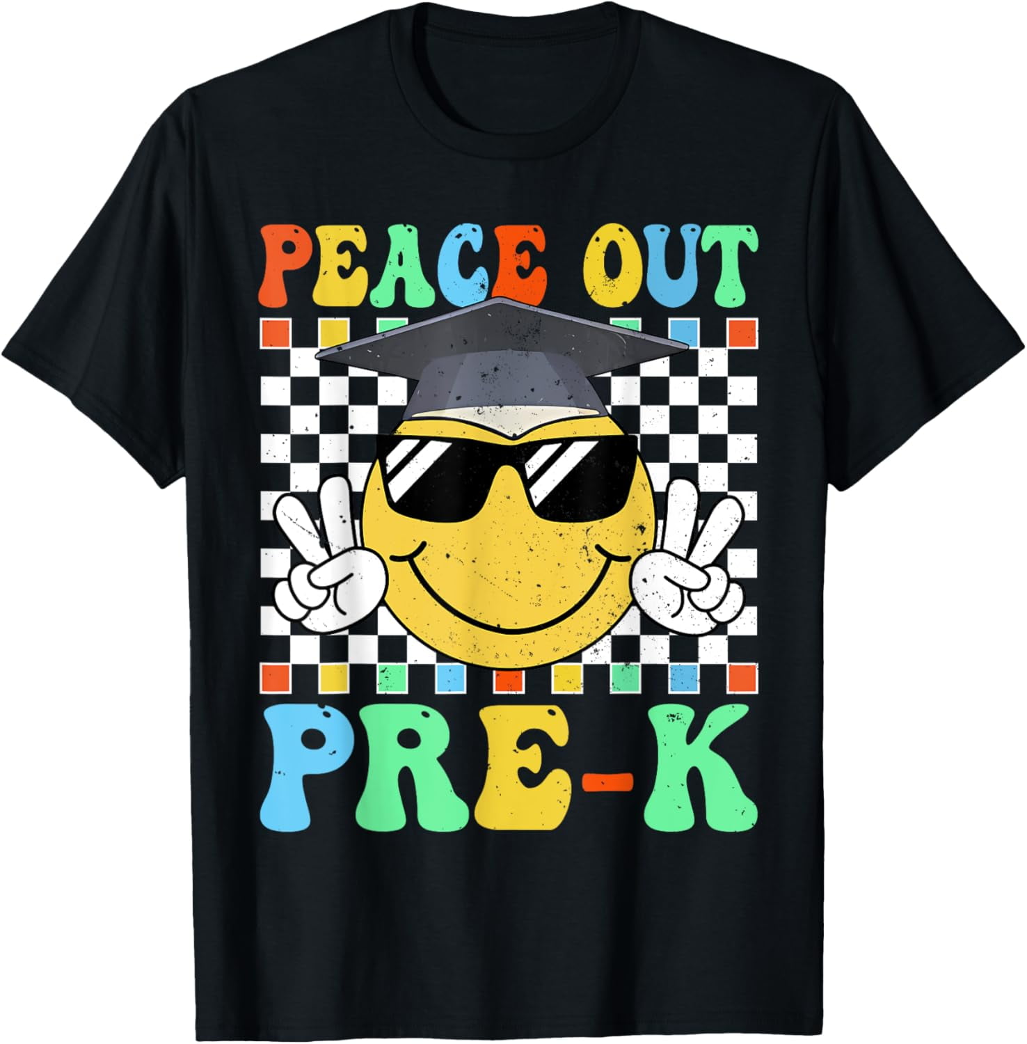 Peace Out Preschool Graduation Pre-K Last Day Of School T-Shirt ...