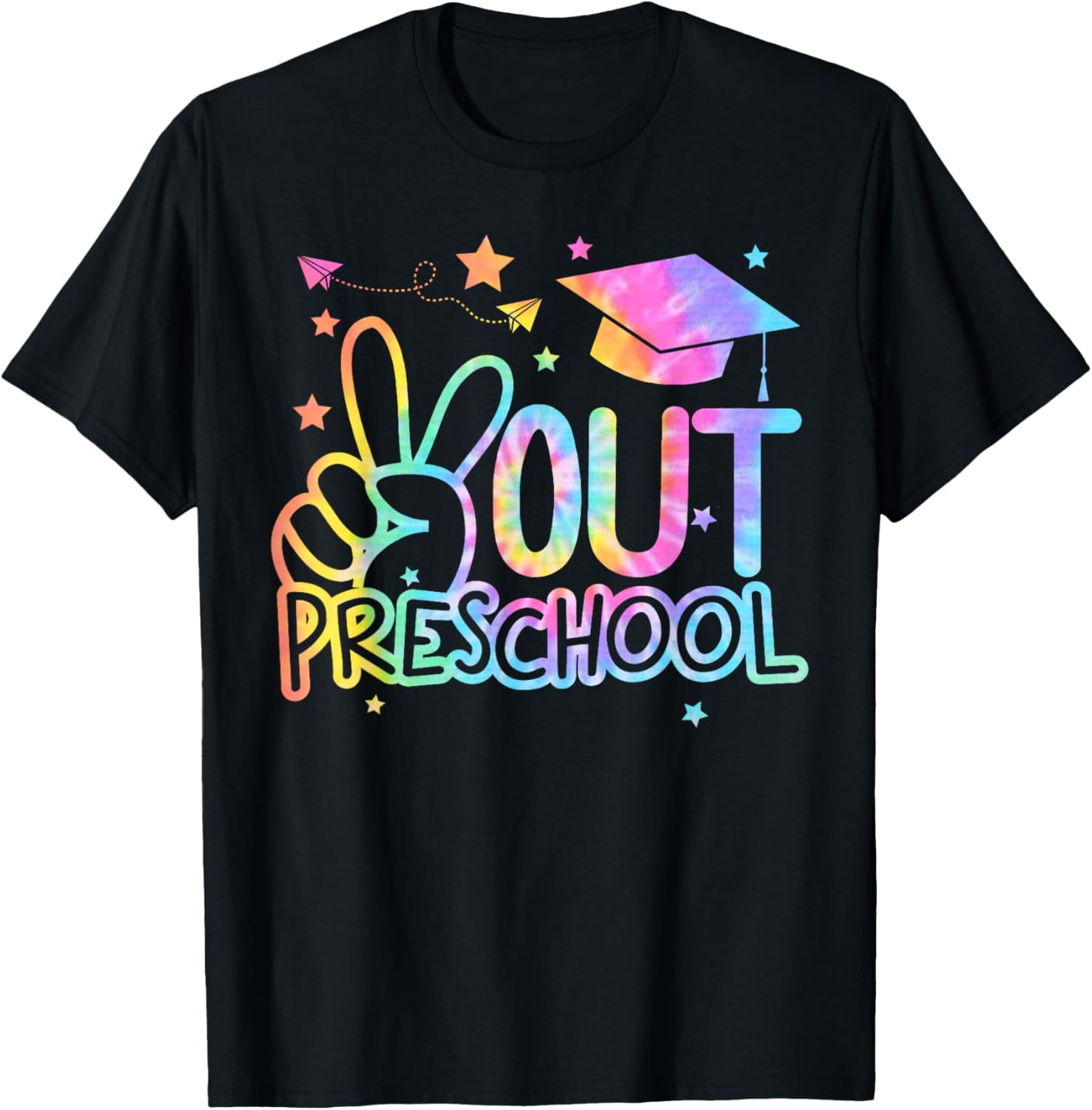 Peace Out Preschool Last Day Of School Pre-K Teacher T-Shirt100% pure ...