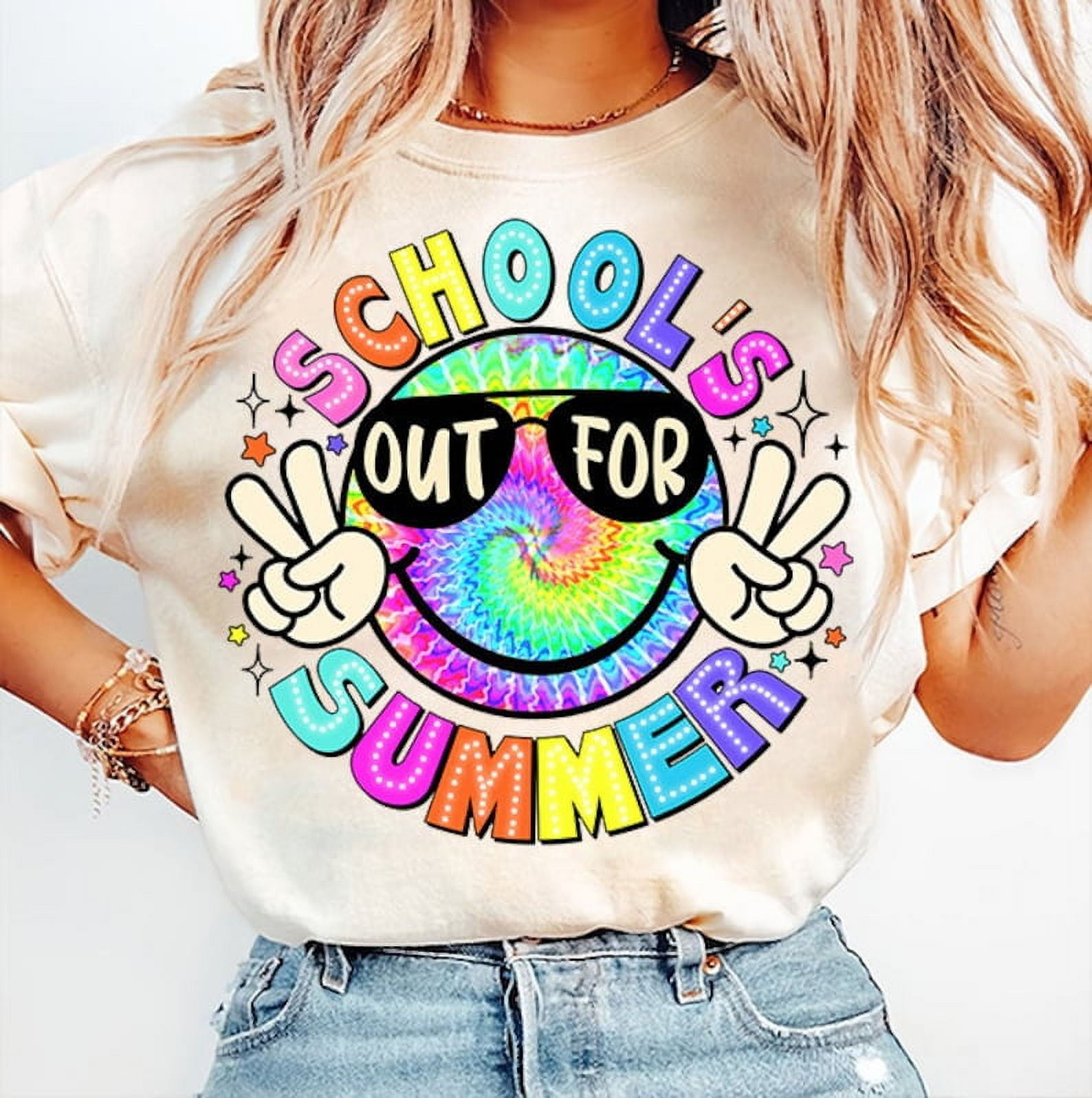 Peace Out School Last Day of School End of School Graduation Tie Dye ...