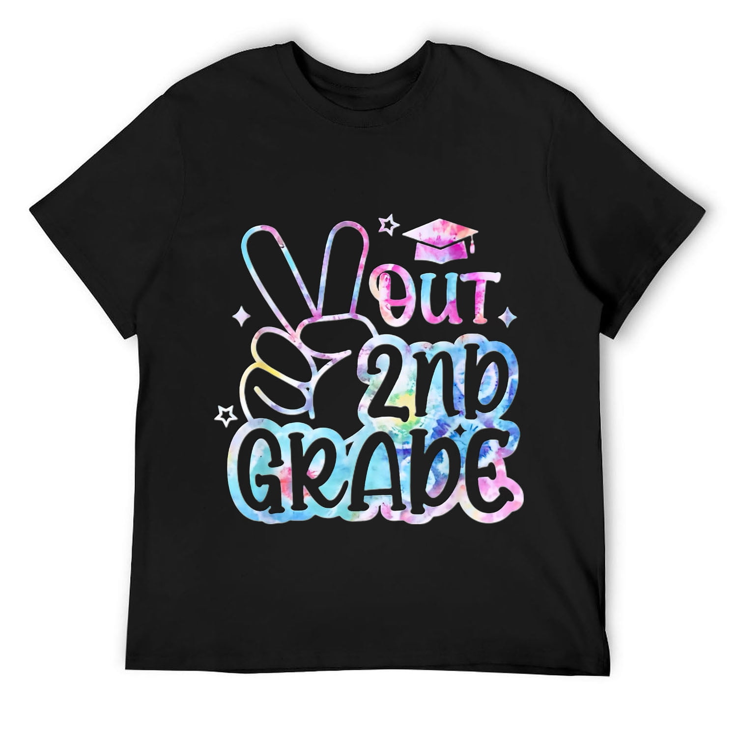 Peace Out Second 2nd Grade Happy Last Day Of School Tie Dye T-Shirt ...