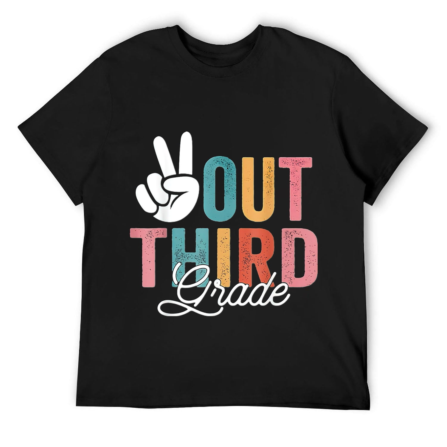 Peace Out Third Grade Last Day Of School Graduation Kids T-Shirt ...