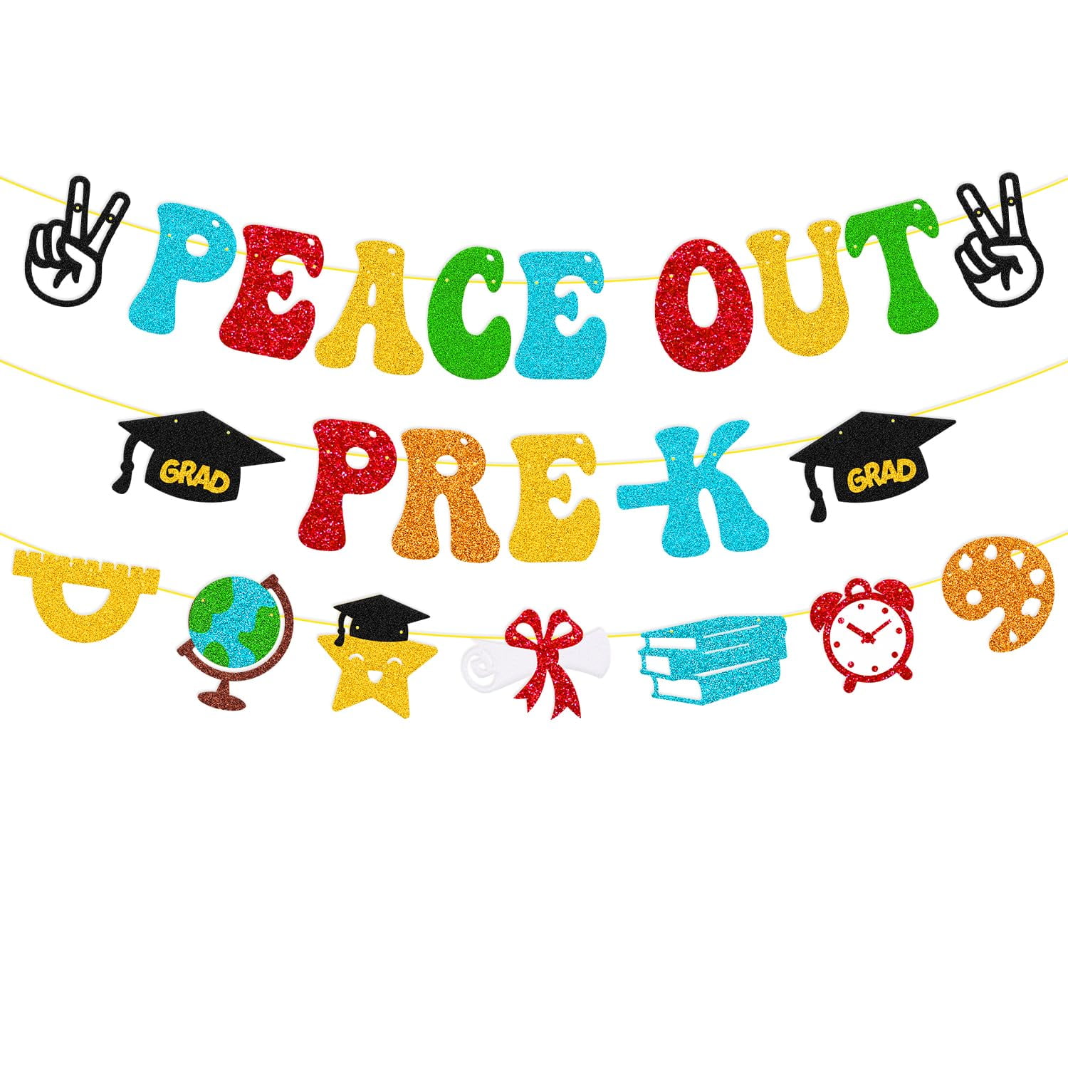 Peace Out Pre-K Banner SSF20 Pre-K Graduation Party Decorations ...