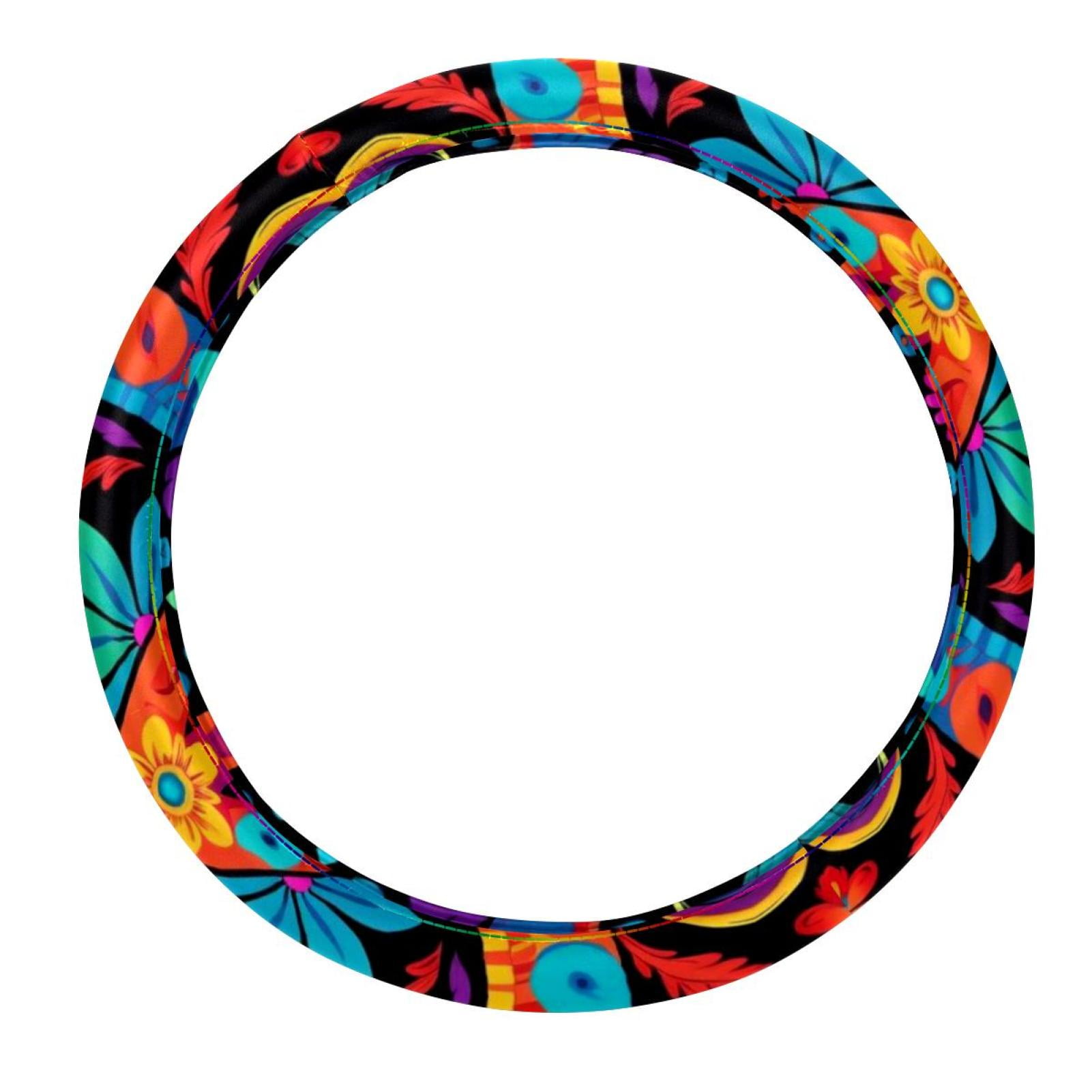 Peace Sign 14.5 Inch Printing PVC Leather Car Wheel Cover Auto ...