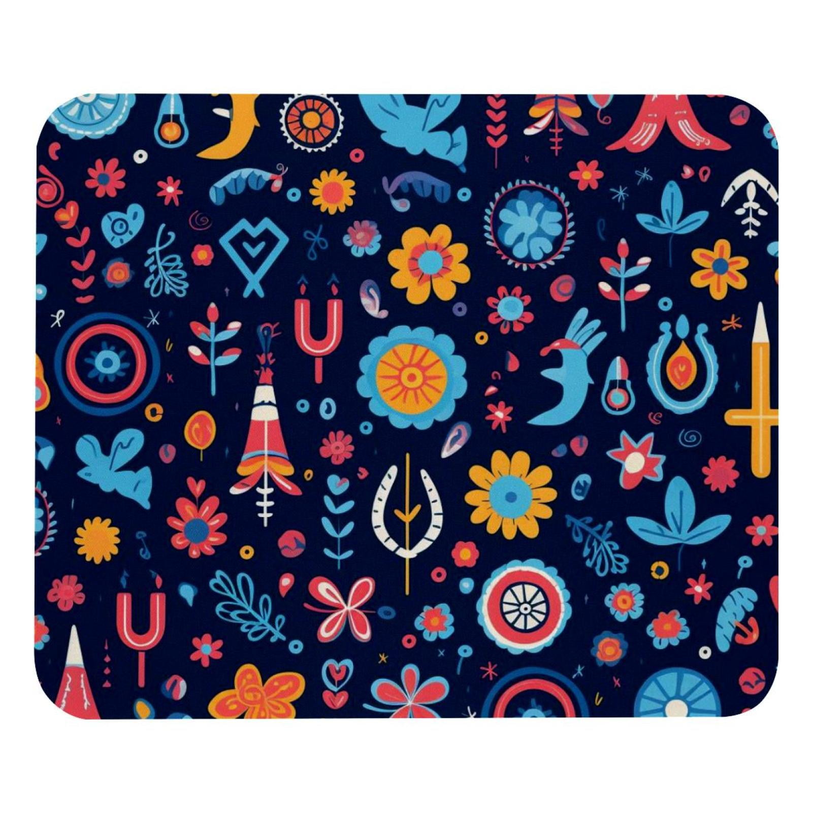 Peace Sign 8.3x9.8 Inch Square Desk Mat with Non-Slip Rubber Bottom for ...
