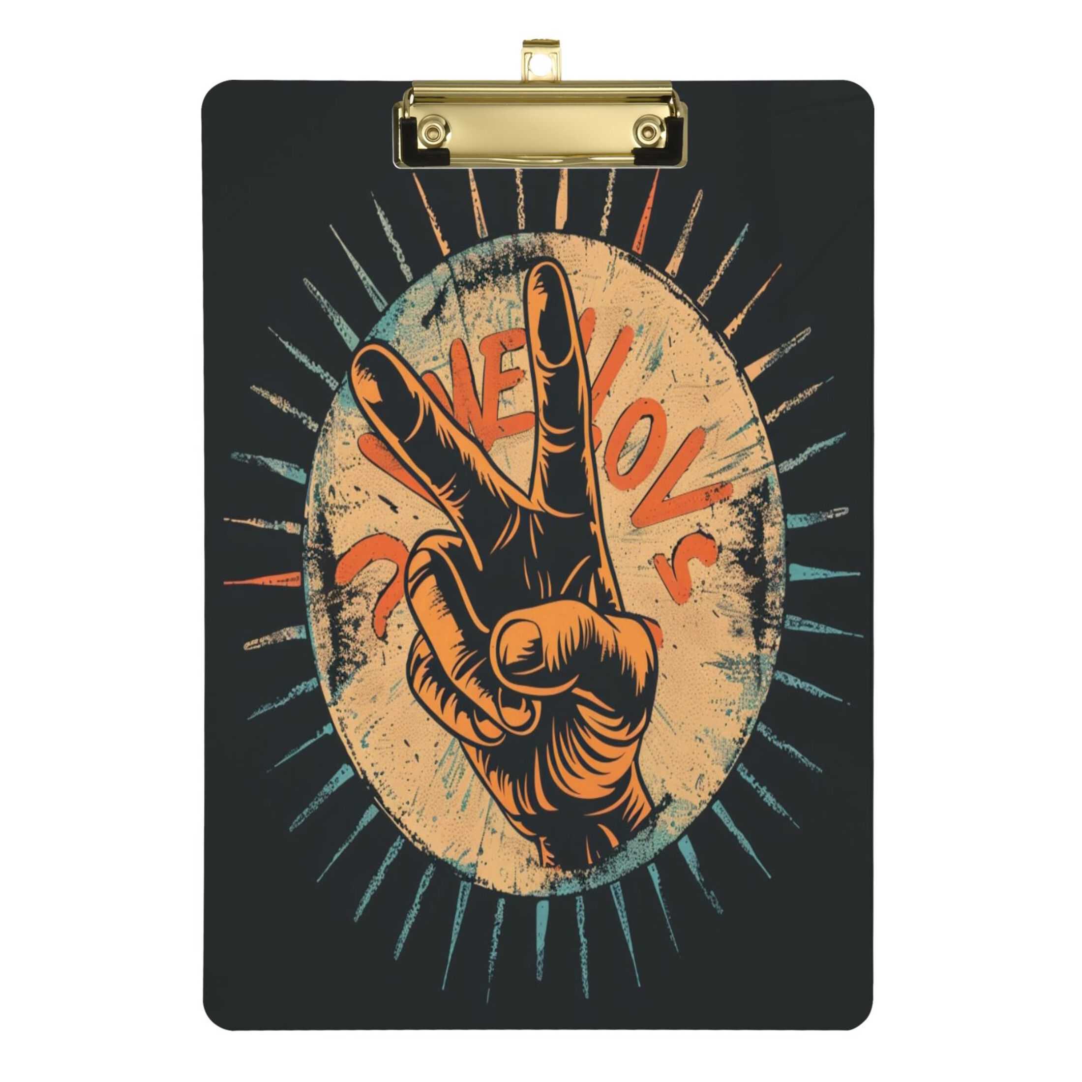Peace Sign Acrylic Clipboards A4 Standard Letter Size Clipboard 12.5" X ...