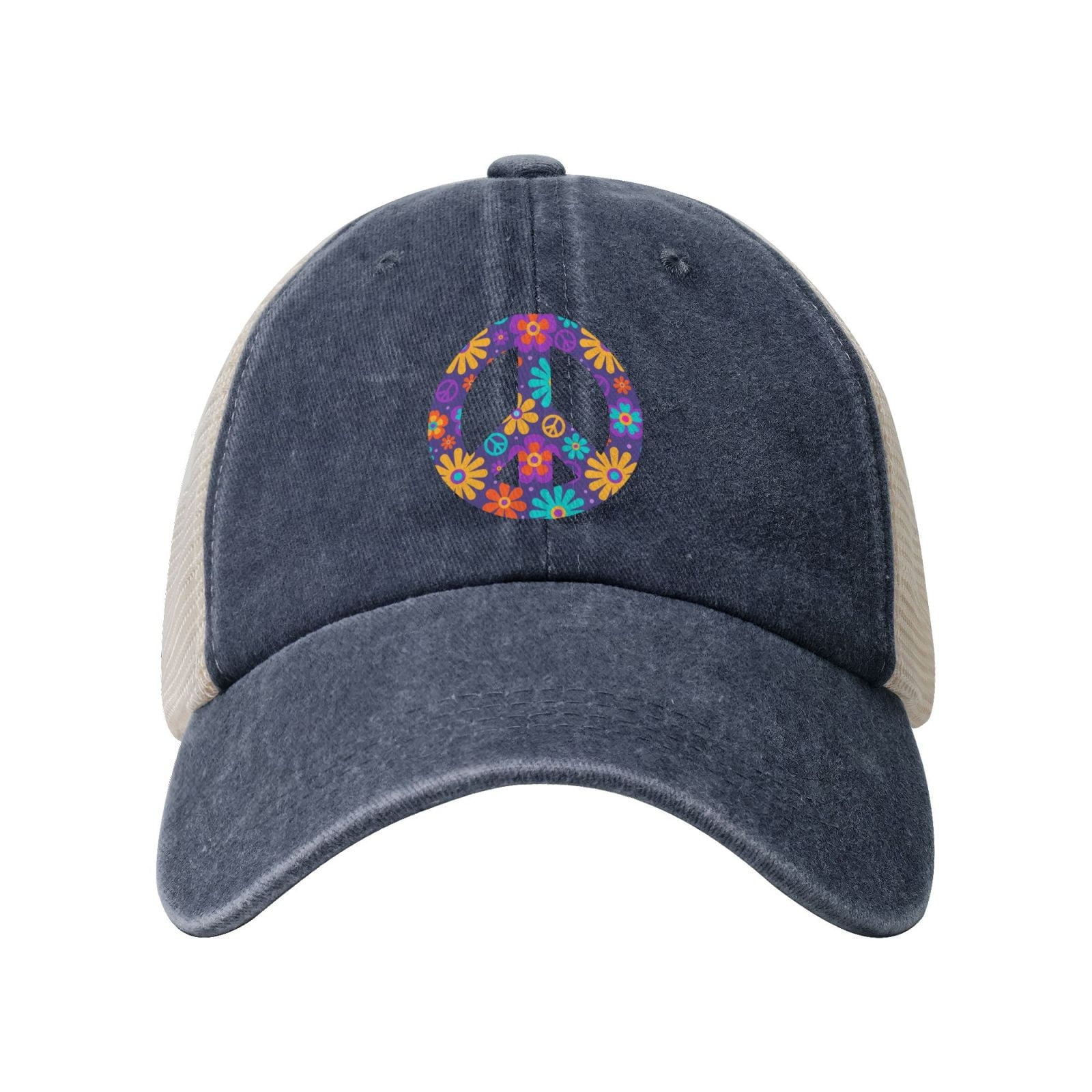 Peace Sign Baseball Cap Trucker Hat For Men Women Adjustable Outdoor ...