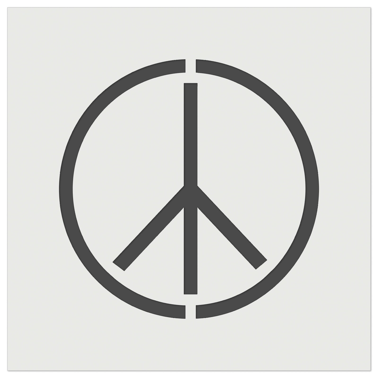 Peace Sign DIY Cookie Wall Craft Stencil - 3.5 Inch - Walmart.com