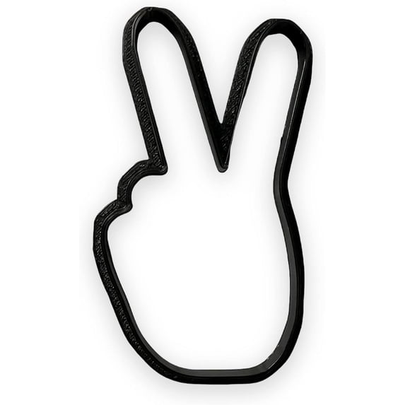 Peace Sign Fingers Cookie Cutter Polymer Clay Cutter (4 inch) - Walmart.com