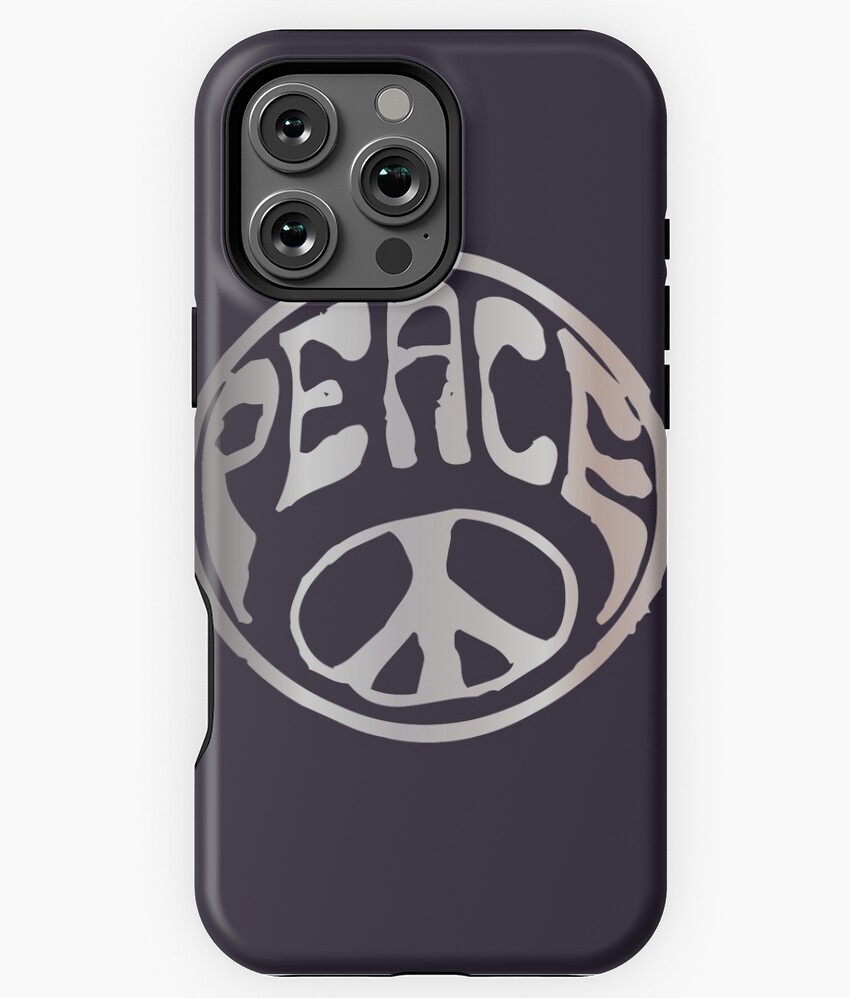 Peace Sign Hippies 60s and 70s Art N8204 Phone Case for iPhone 17 16 15 ...
