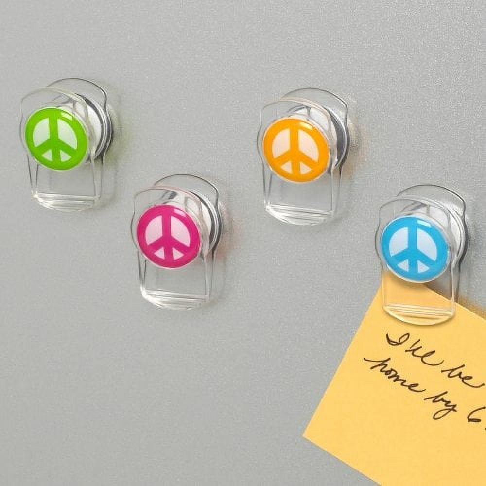 Peace Sign Magnet Clips - Set of 4 - Walmart.com