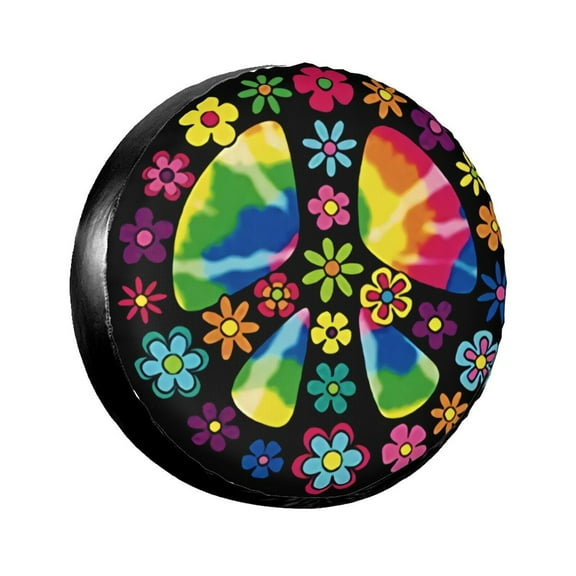 Peace Sign Tire Cover
