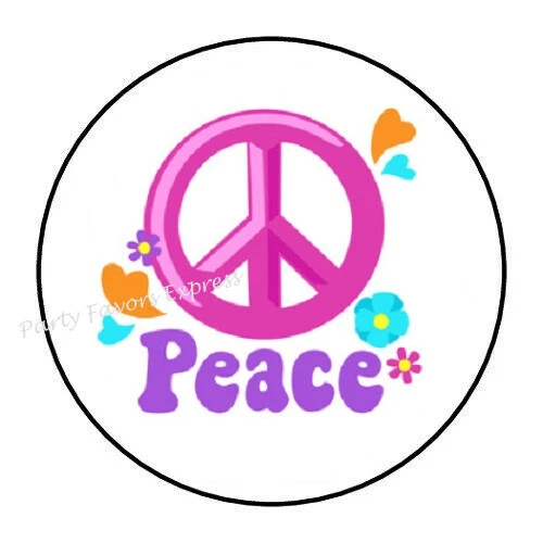 Peace Sign Stickers Party Favors Phone Decal Water Bottle Stickers Car ...