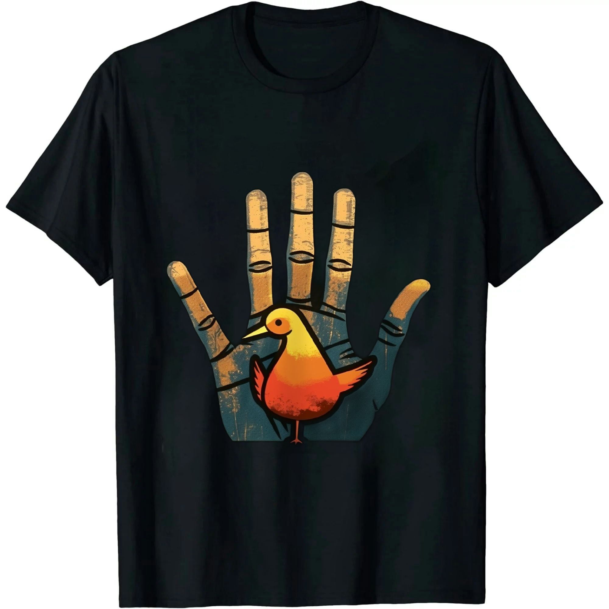 Peace Sign Turkey Hand Cool Thanksgiving Hippie Men Women T-Shirt ...