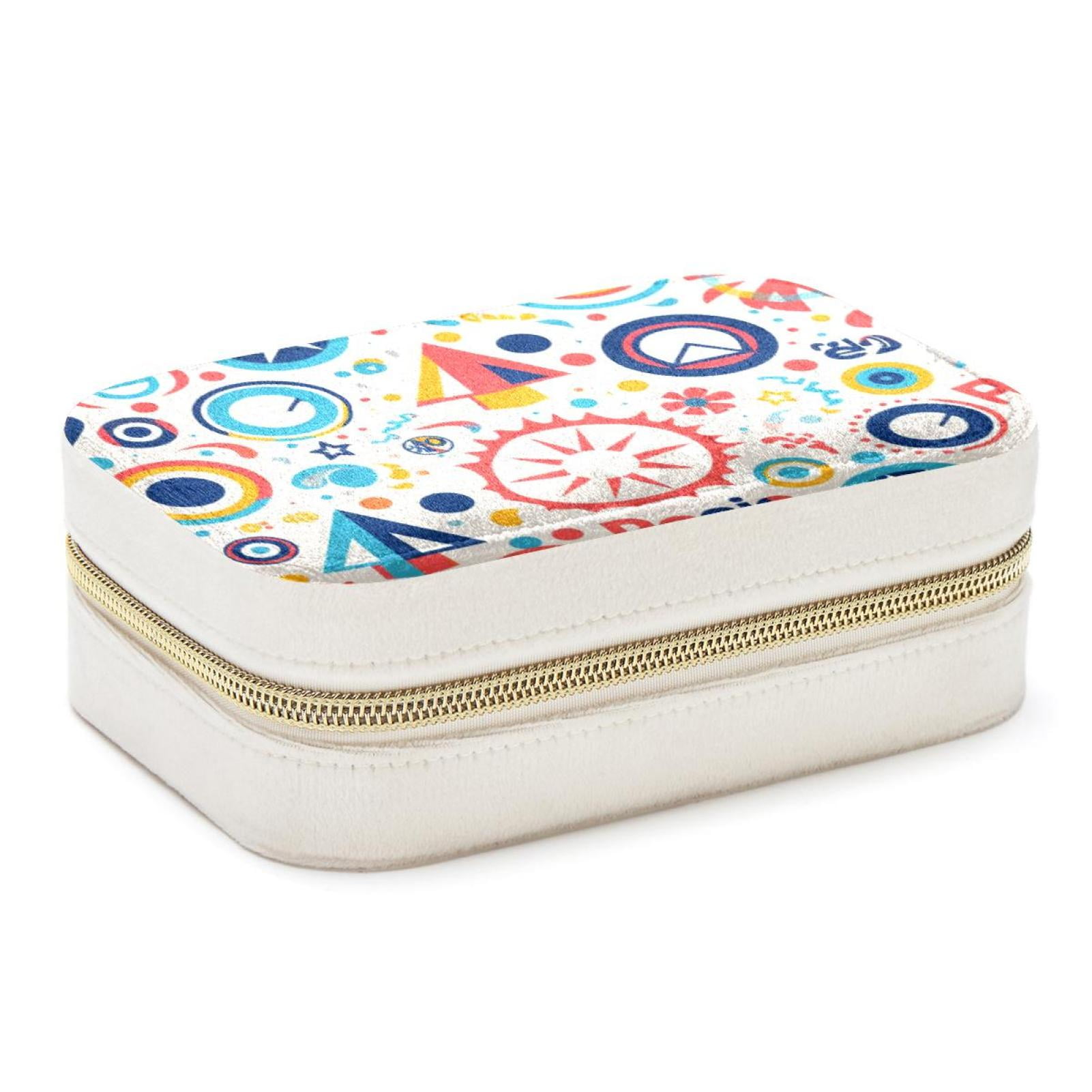 Peace Sign Velvet Earring Organizer Jewelry Box with Removable ...