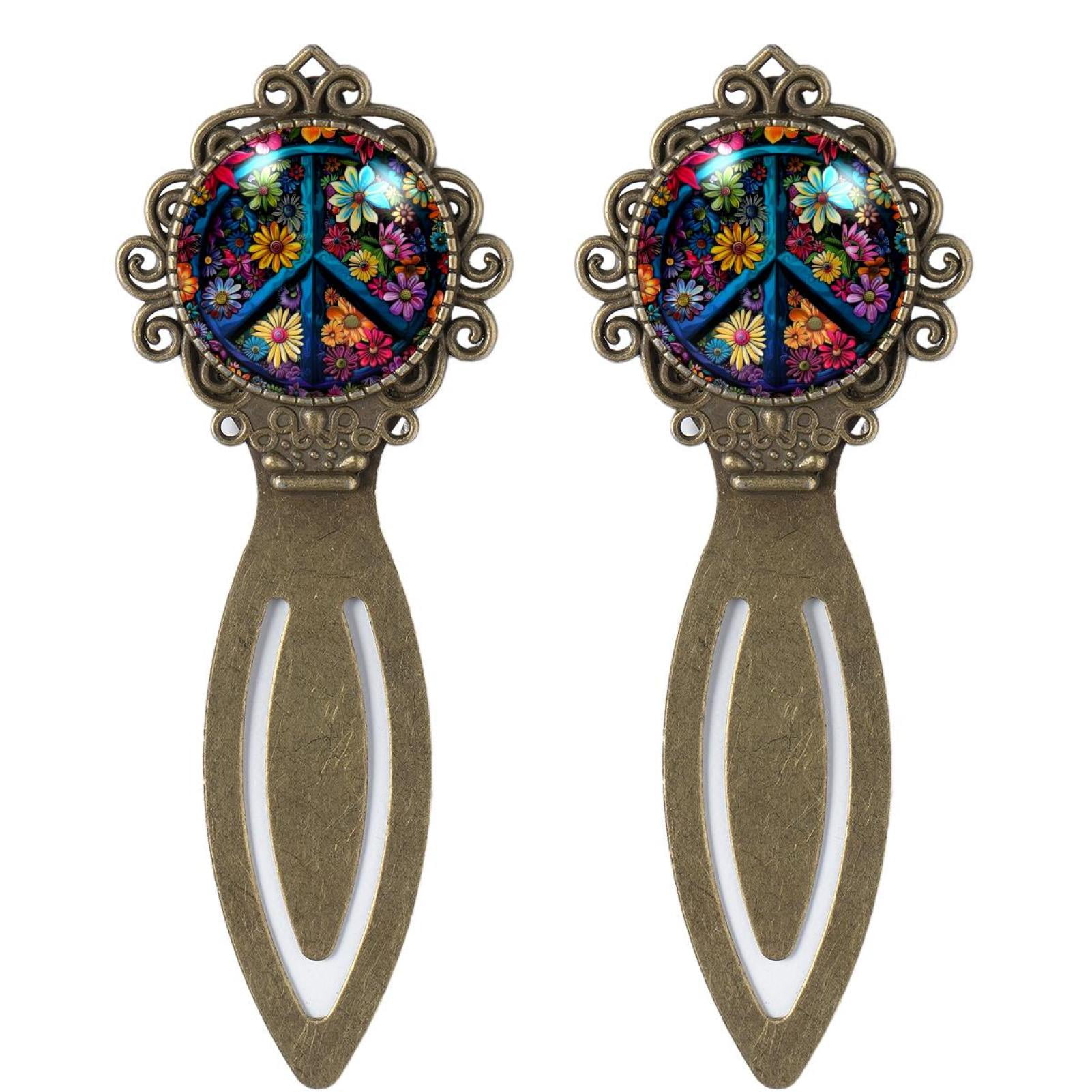 Peace Sign Vintage Copper-Colored Lace Bookmarks: Stainless Steel ...