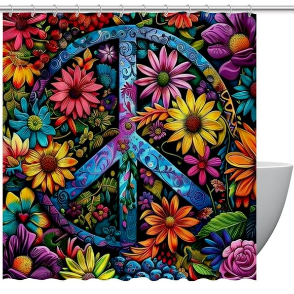 Peace Sign Curtains