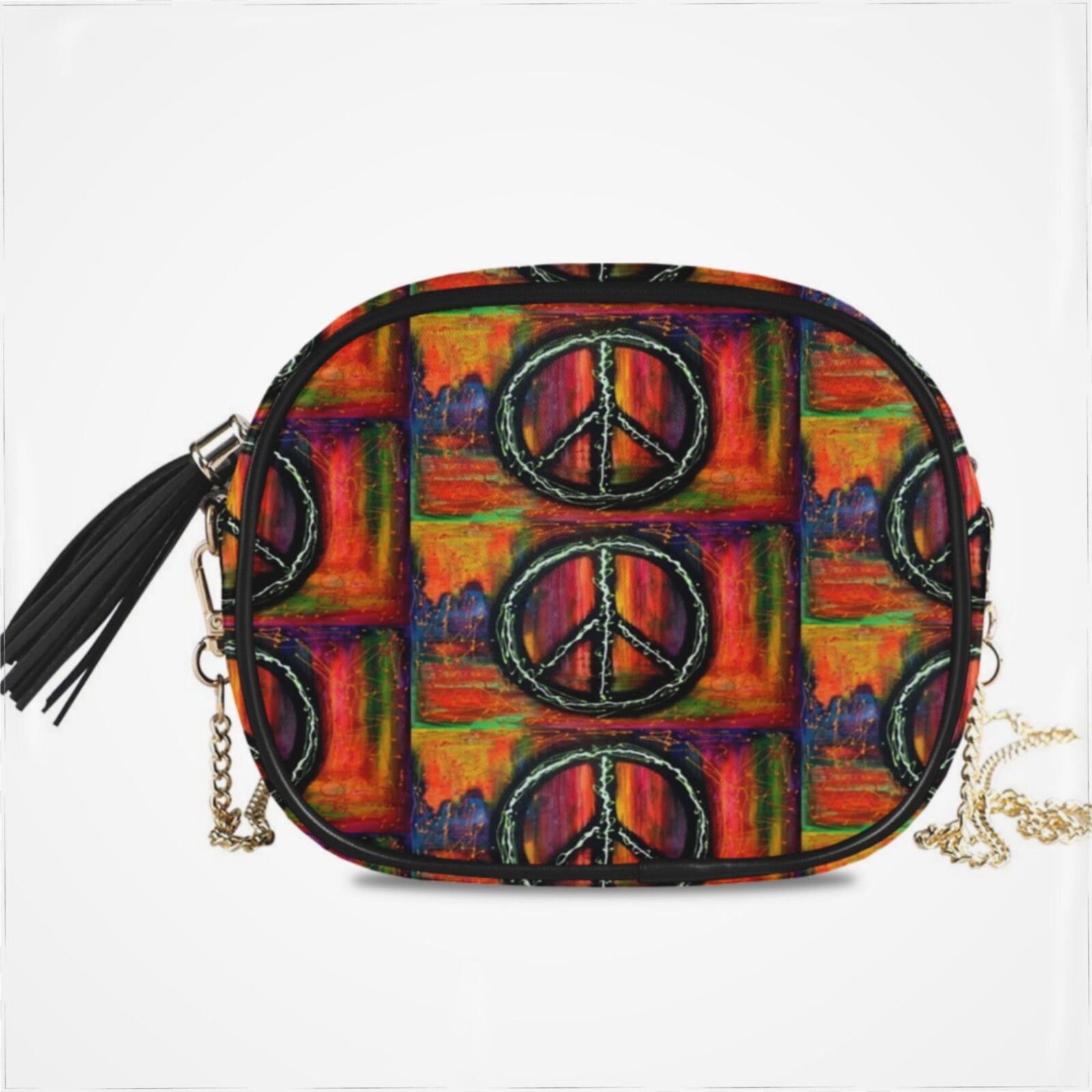 Peace Sign Women'S Vintage Crossbody Bag Fashion Purses Bag Shoulder ...