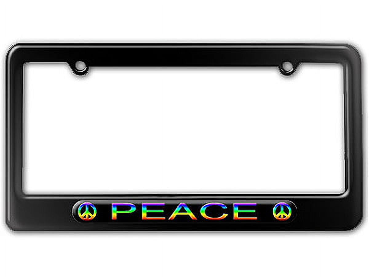 Peace - Signs Rainbow License Plate Frame - Walmart Business Supplies