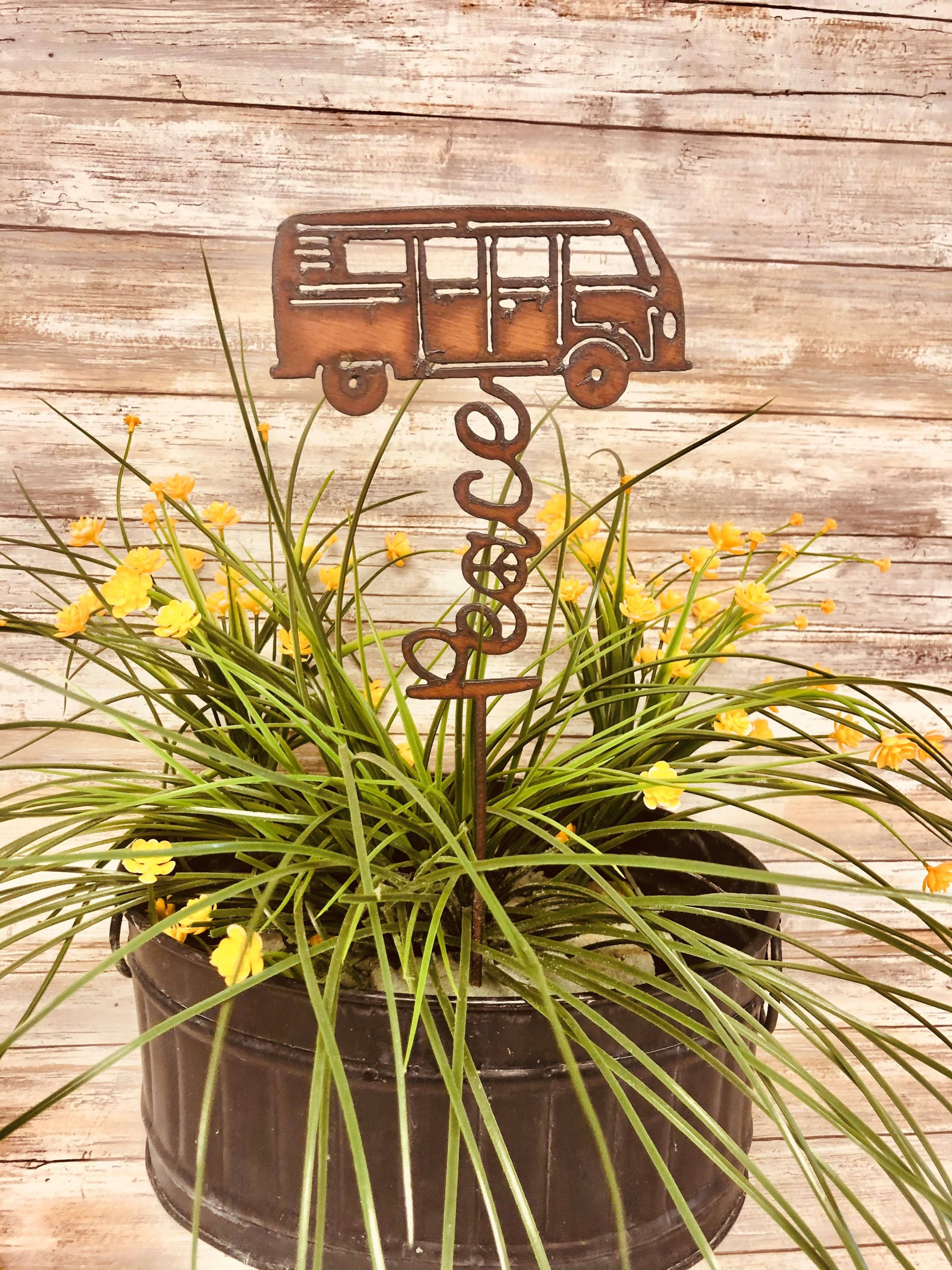 Peace Slug Bus with Peace Hippie Garden Stake - Walmart.com