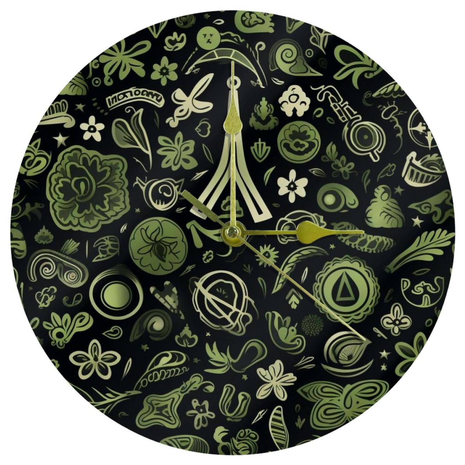 Peace Symbol Acrylic Circular Wall Clock - Stylish Timepiece for ...