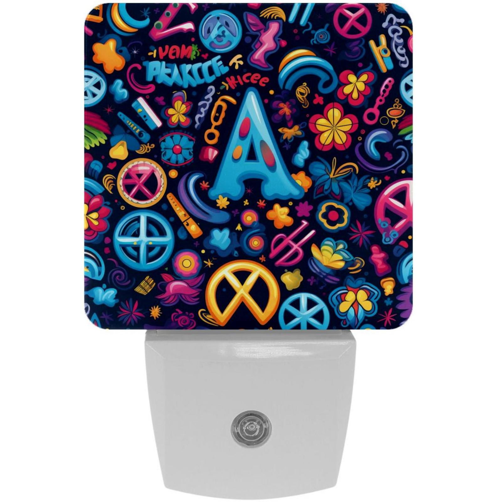 Peace Symbol Enhance Your Space with LED Square Night Lights ...