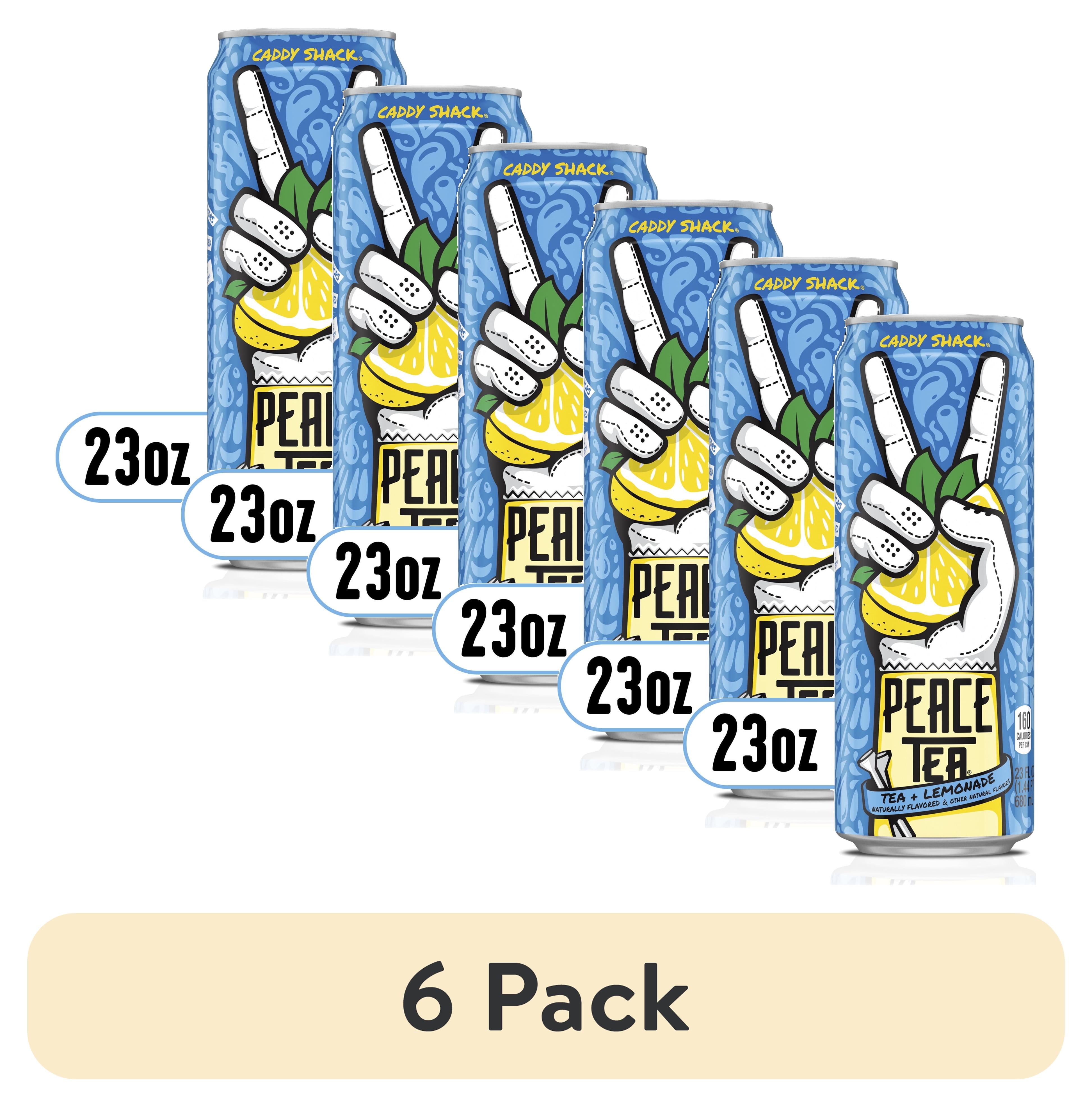 (6 pack) Peace Tea Caddy Shack Black Tea Lemonade Drink, 23 fl oz ...