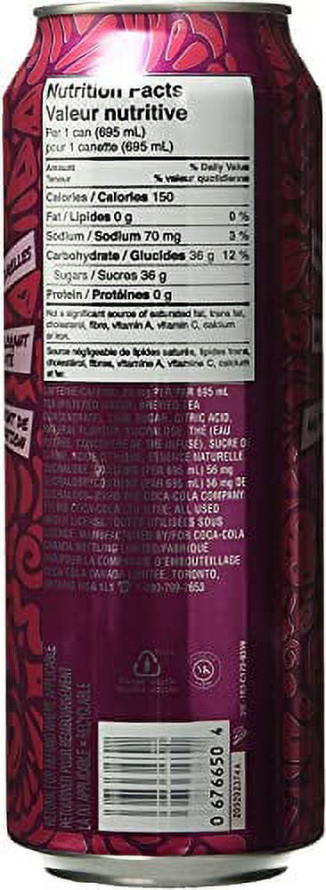 Peace Tea Iced Tea Razzleberry Raspberry Flavor Case of 12 Cans 11.5 oz ...