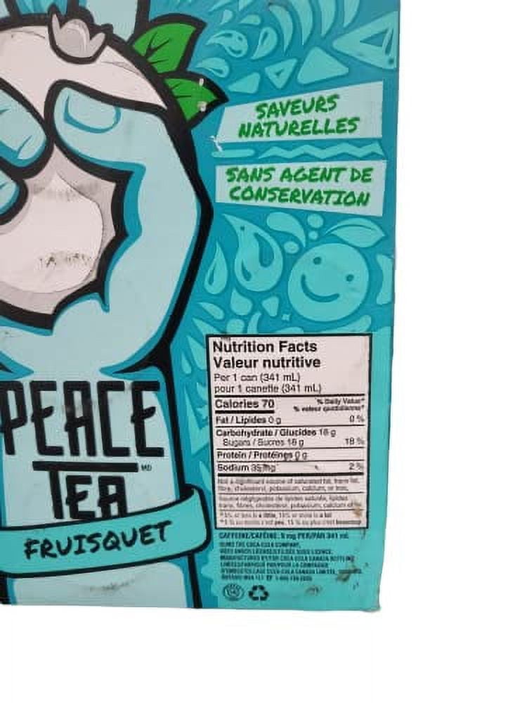 Peace Tea Iced Tea Sno-Berry Flavor Case of 12 Cans 11.5 oz Each ...
