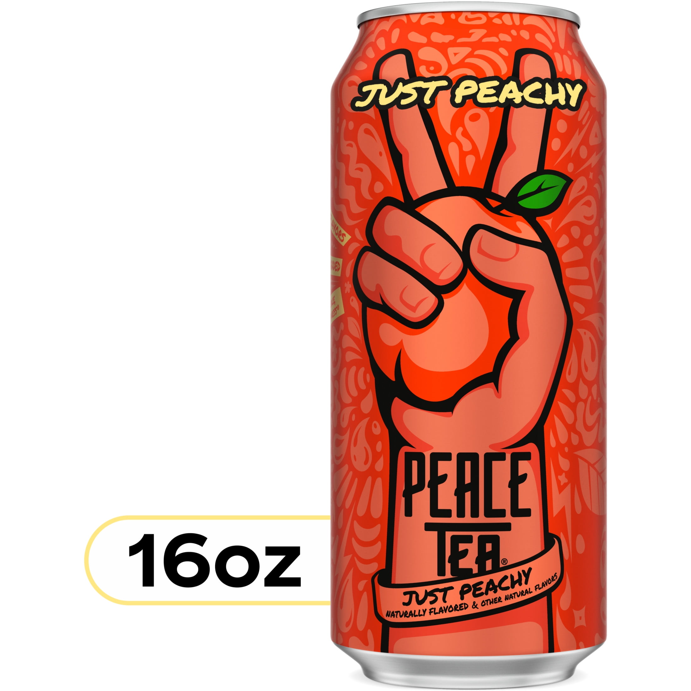 Peace Tea Just Peachy Canned Iced Tea, 16 fl oz - Walmart.com