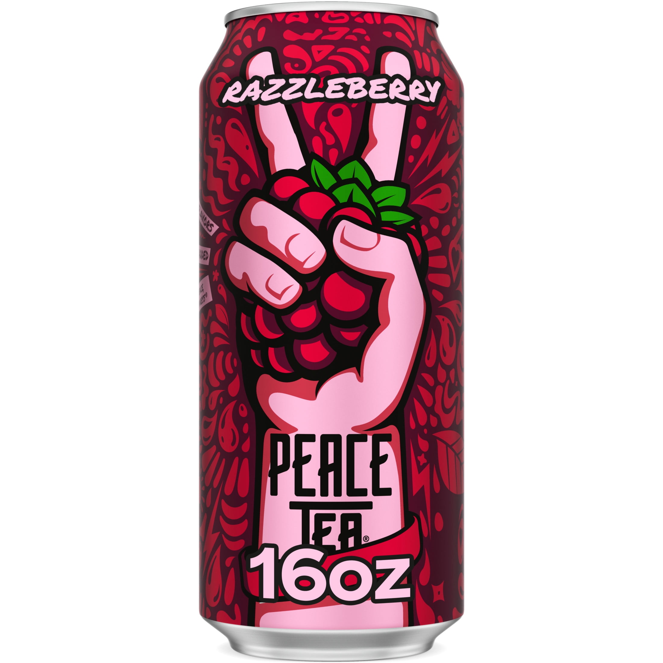 Peace Tea Razzleberry Canned Iced Tea 16 fl oz Fruit-Forward Black Tea ...