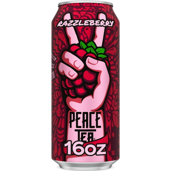 Peace Tea Razzleberry Canned Iced Tea 16 fl oz Fruit-Forward Black Tea ...