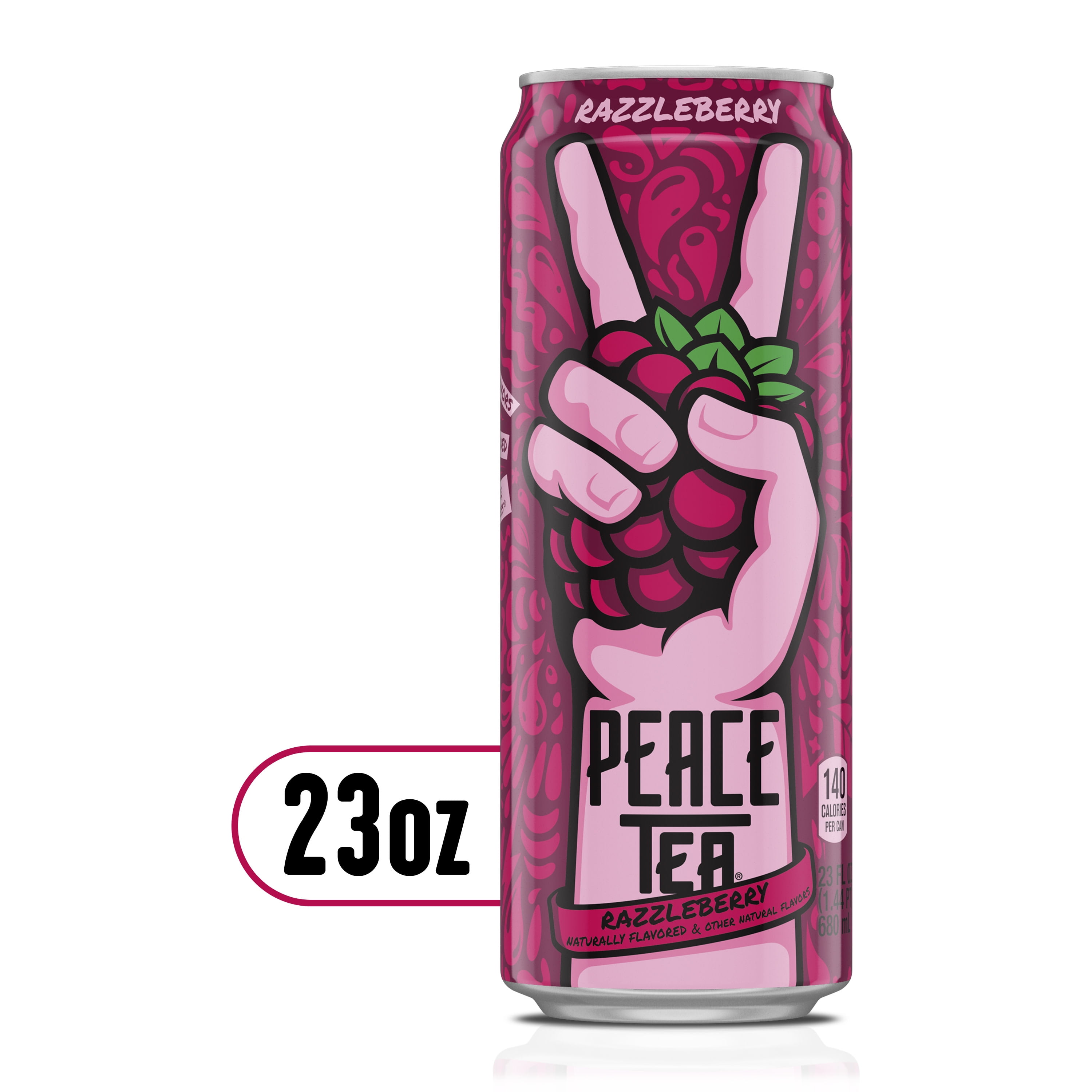 Peace Tea Razzleberry Sweet Iced Tea Drink, 23 fl oz - Walmart.com