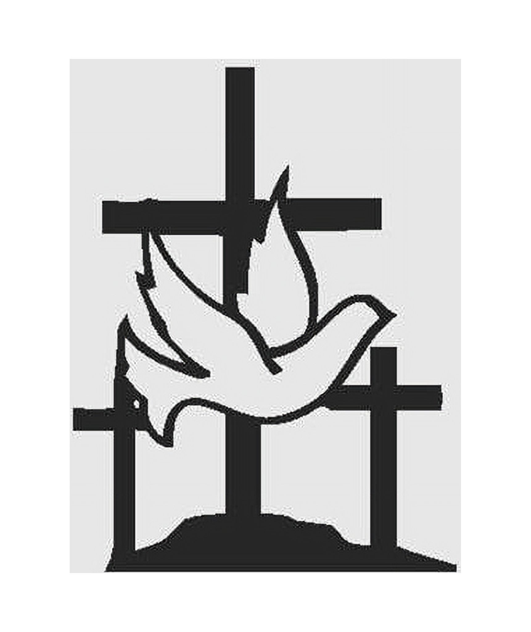 Peace and Three Holy Crosses Graphic Mural Wall Art Christian Religion ...