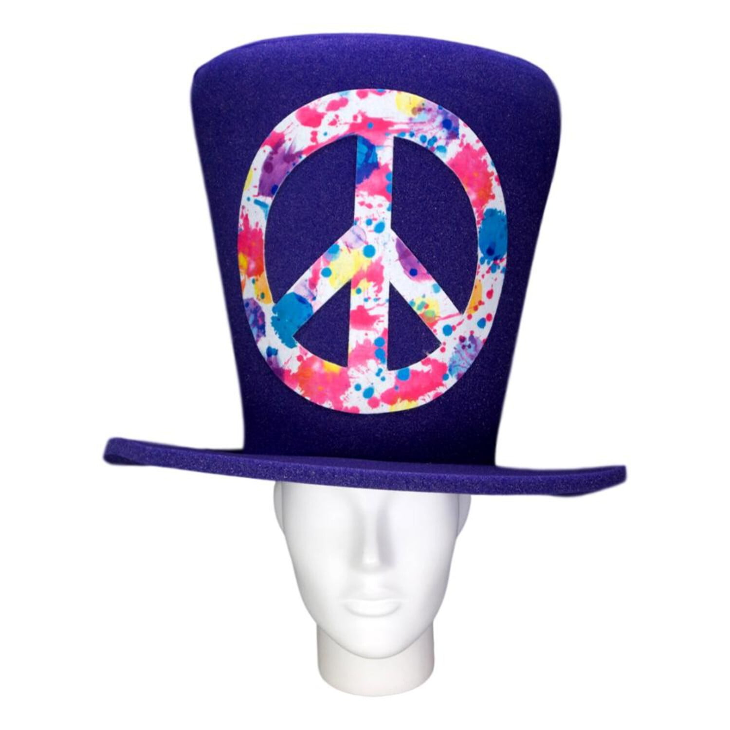 Peace Top Hat - Photo Booth Props - Peace Love Hats - 60s Theme Party ...