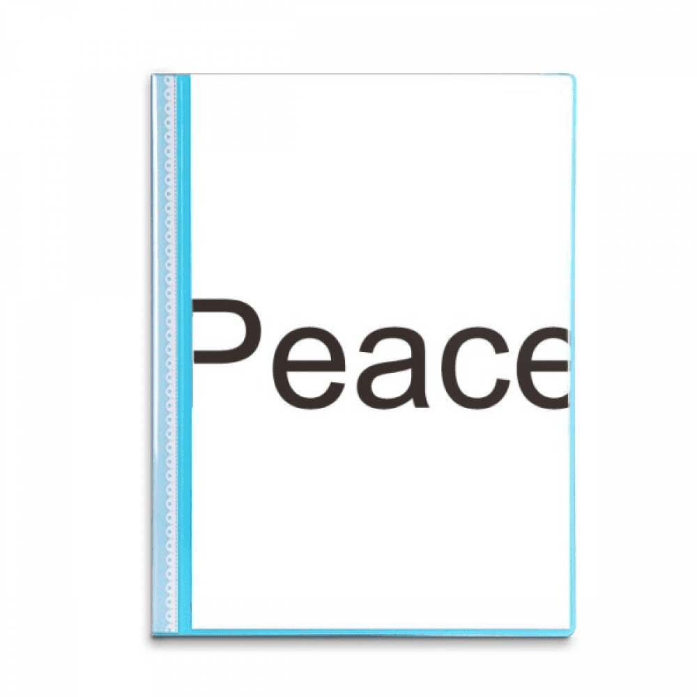Peace Word Inspirational Quote Sayings Book Sheet Protectors Portfolio ...