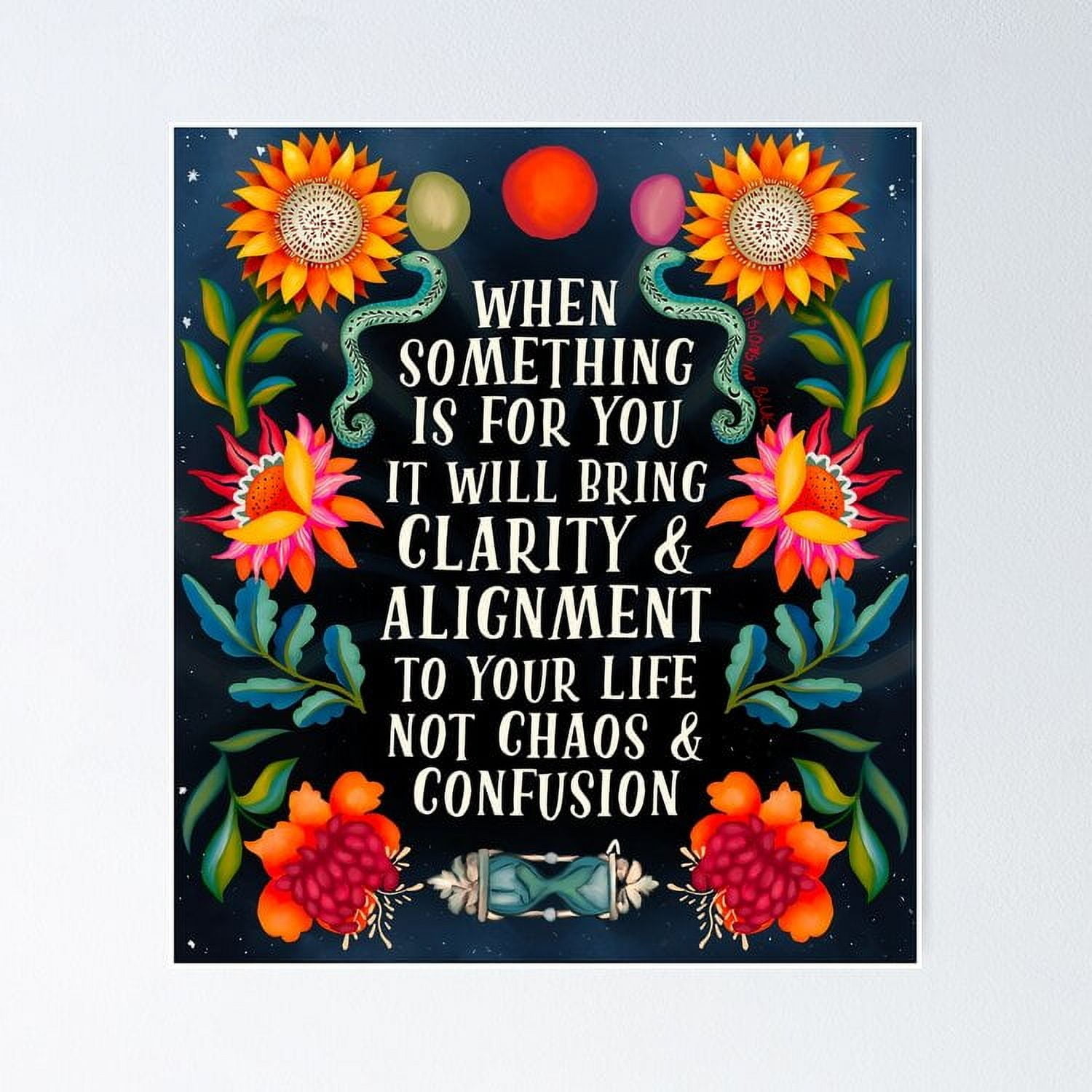 Peace & alignment UNFRAMED Poster, 16x24 - Walmart.com