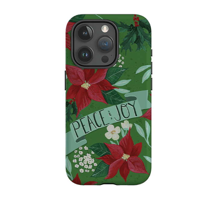 Peace and Joy by Abby Jacobs Phone Case for iPhone 16 15 14 13 12 11 ...