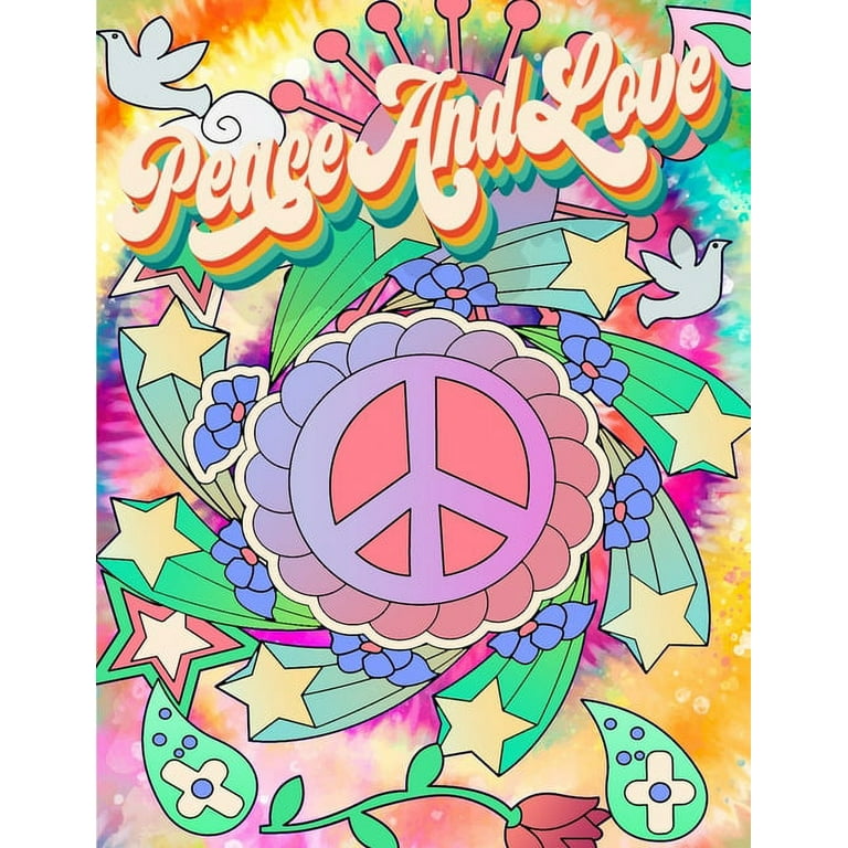 hippie coloring book