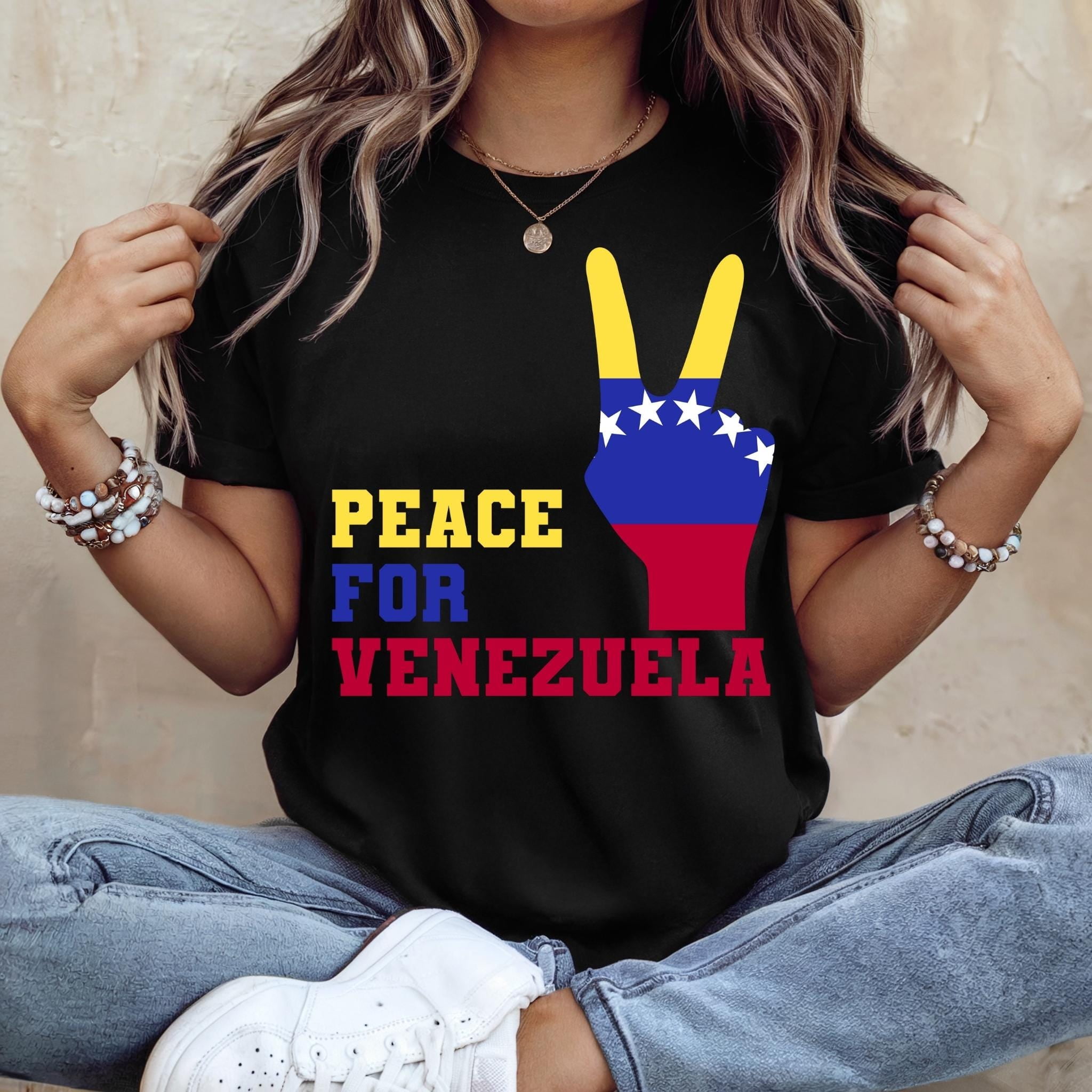 Peace for Venezuela T-shirt, Anti War, Venezuelan Children, No More War ...