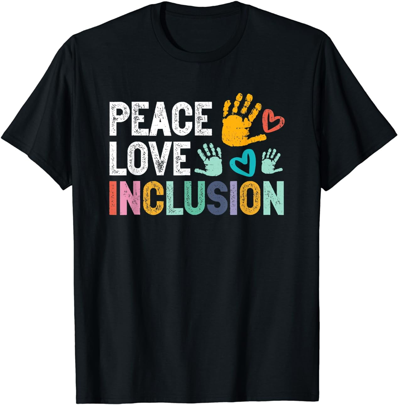 Peace love inclusion For A Sped Teacher T-Shirt - Walmart.com