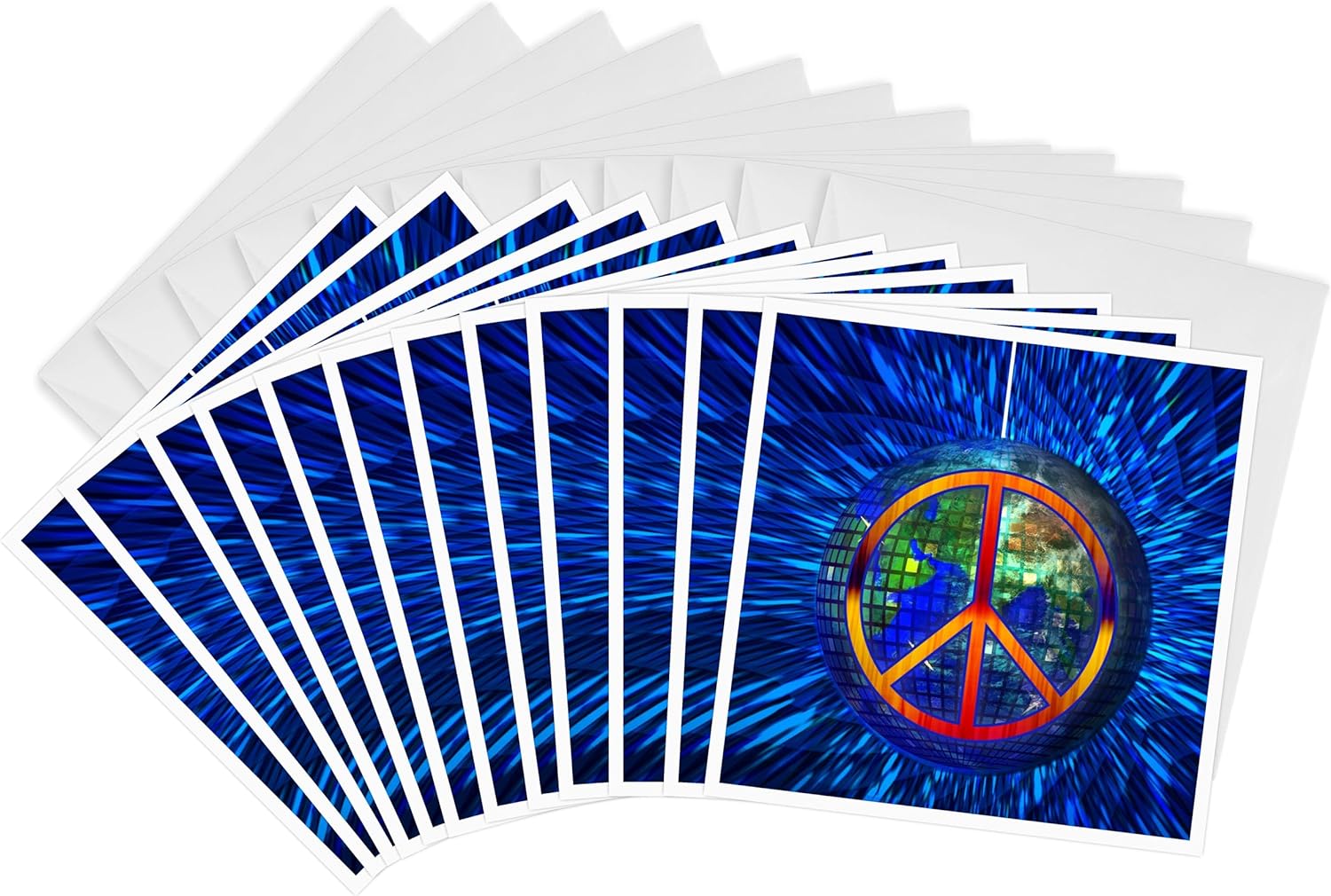 Peace On Earth Greeting Cards 12 Pack Memorable Gifts Featuring