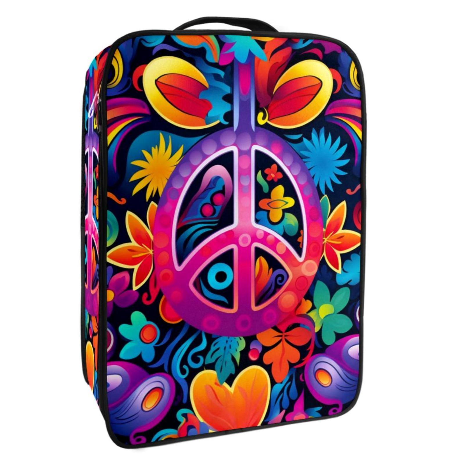 Peace symbol Durable Polyester Shoe Containers, 23x31cm/9x12in Size ...
