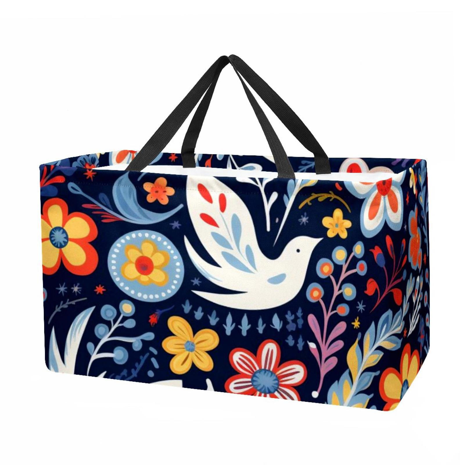 Peace symbol Large Capacity Foldable Oxford Cloth Picnic Basket ...