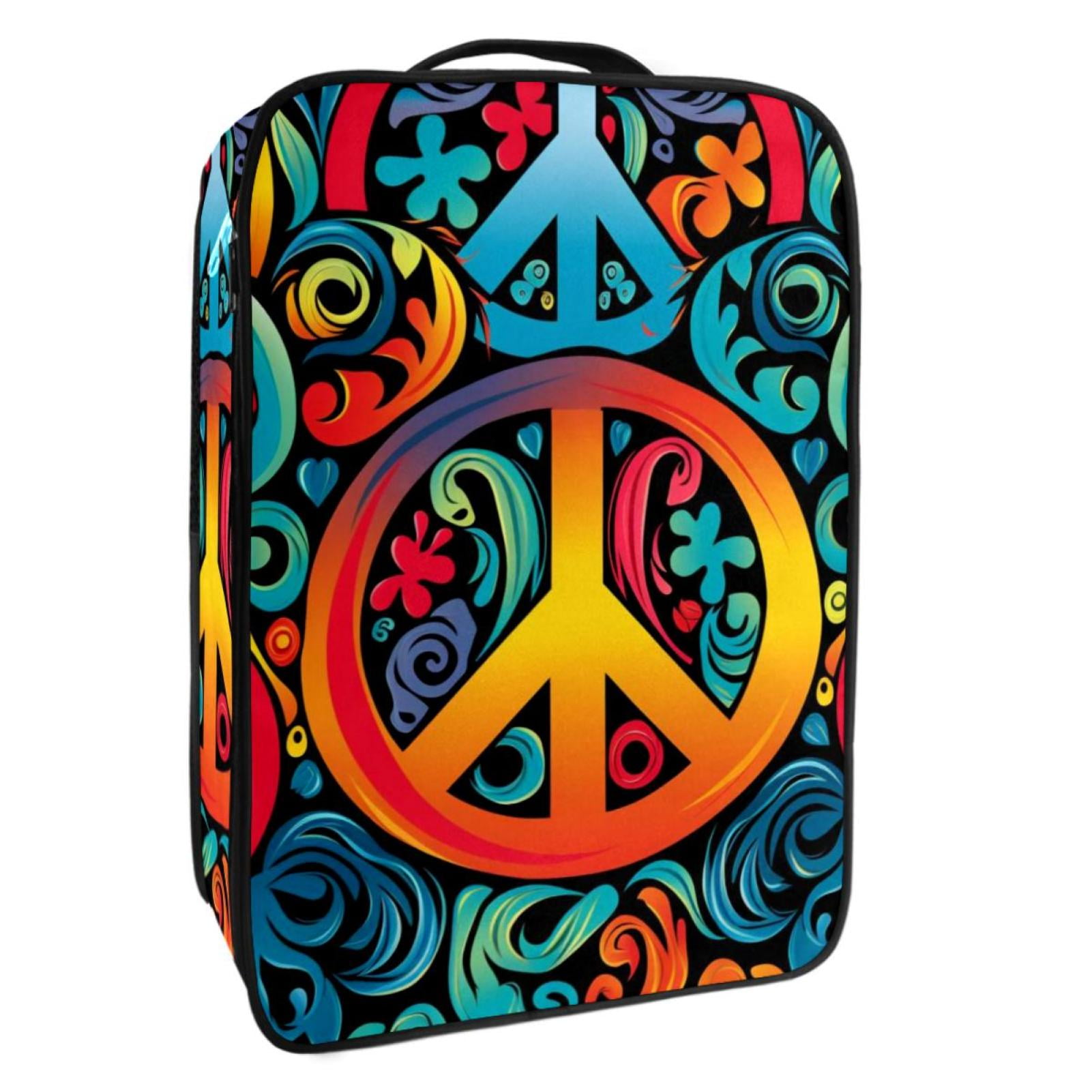 Peace symbol Polyester Shoe Box Storage Container - 23x31cm/9x12in ...