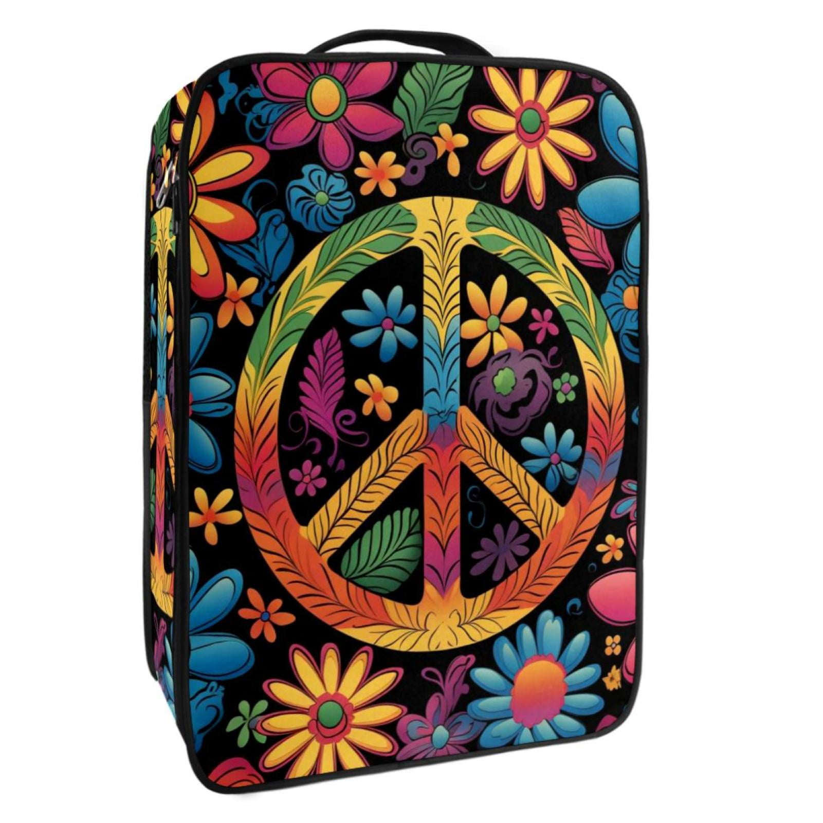Peace symbol Polyester Shoe Boxes 23x31cm/9x12in - Durable Storage ...