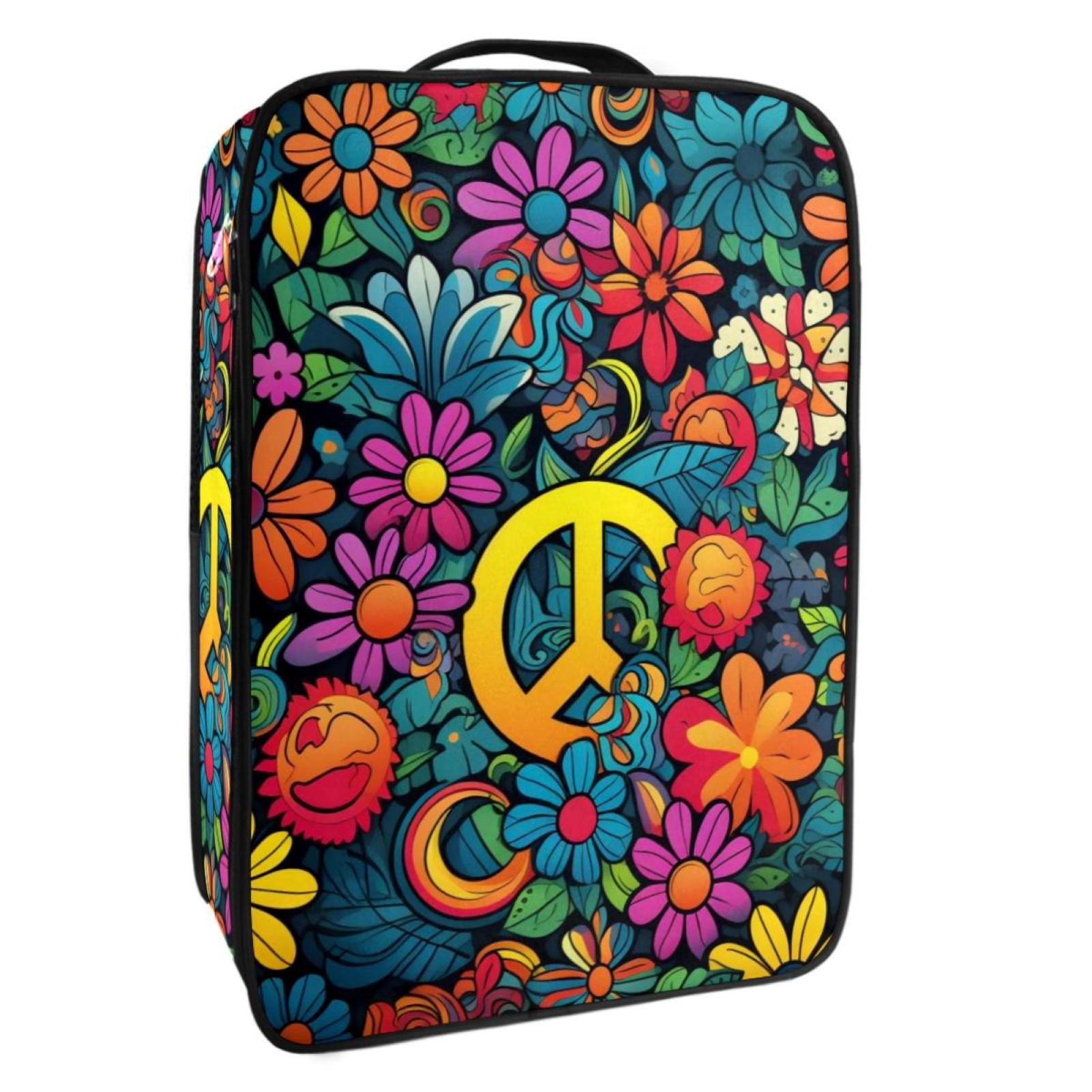 Peace symbol Polyester Shoe Storage Boxes Organizer - 23x31cm/9x12in ...