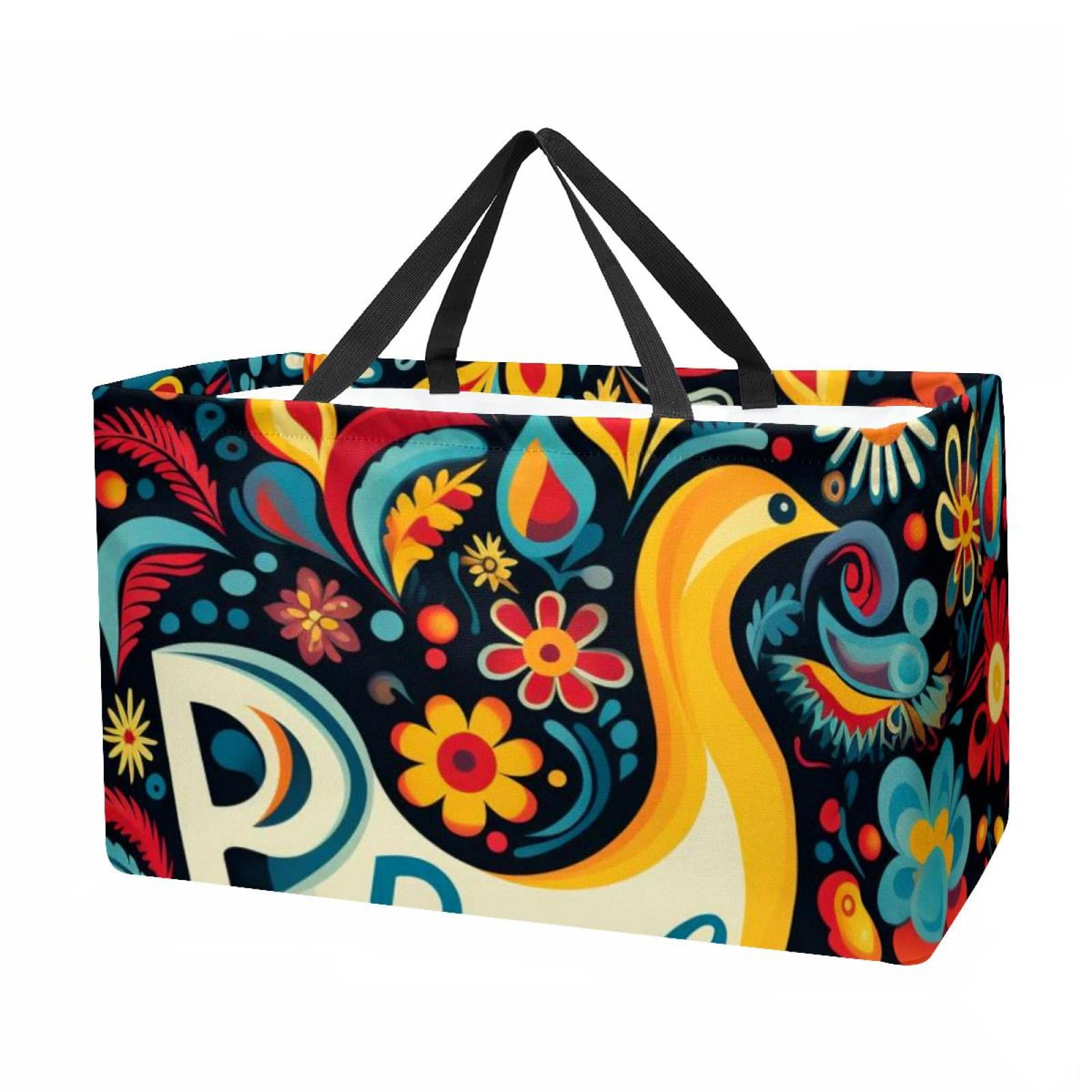 Peace symbol Reusable Foldable Oxford Cloth Grocery Baskets Grocery ...