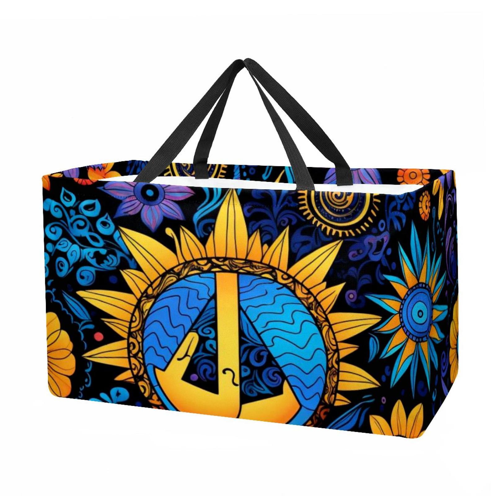 Peace symbol Versatile Oxford Cloth Reusable Storage Box - Foldable ...