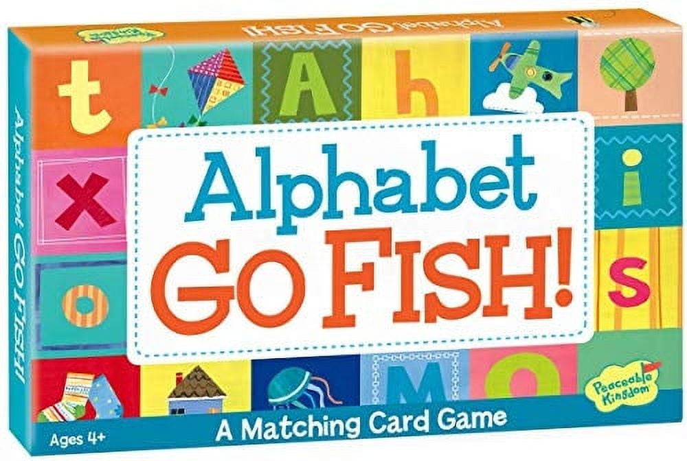 Peaceable Kingdom Alphabet Go Fish Letter Matching Card Game - 52 Cards ...