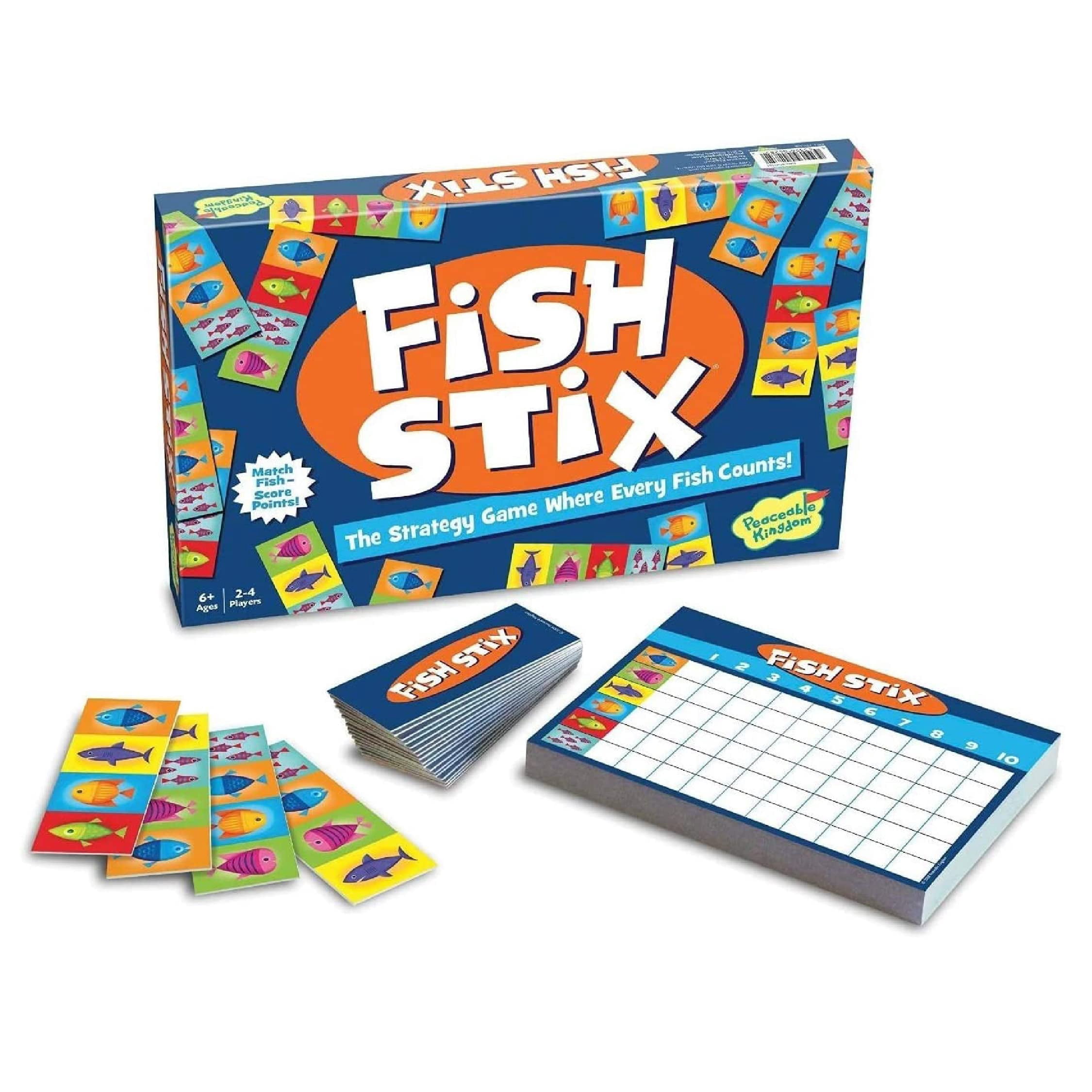 Peaceable Kingdom Award Winning DHF10 Fish Stix The Kids' Board Game ...